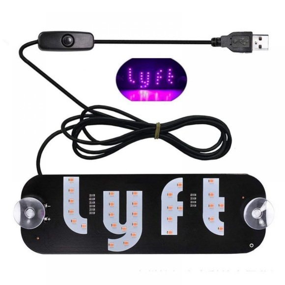 Other | Lyft Led Sign In Pink Color With Usb Connector | Poshmark